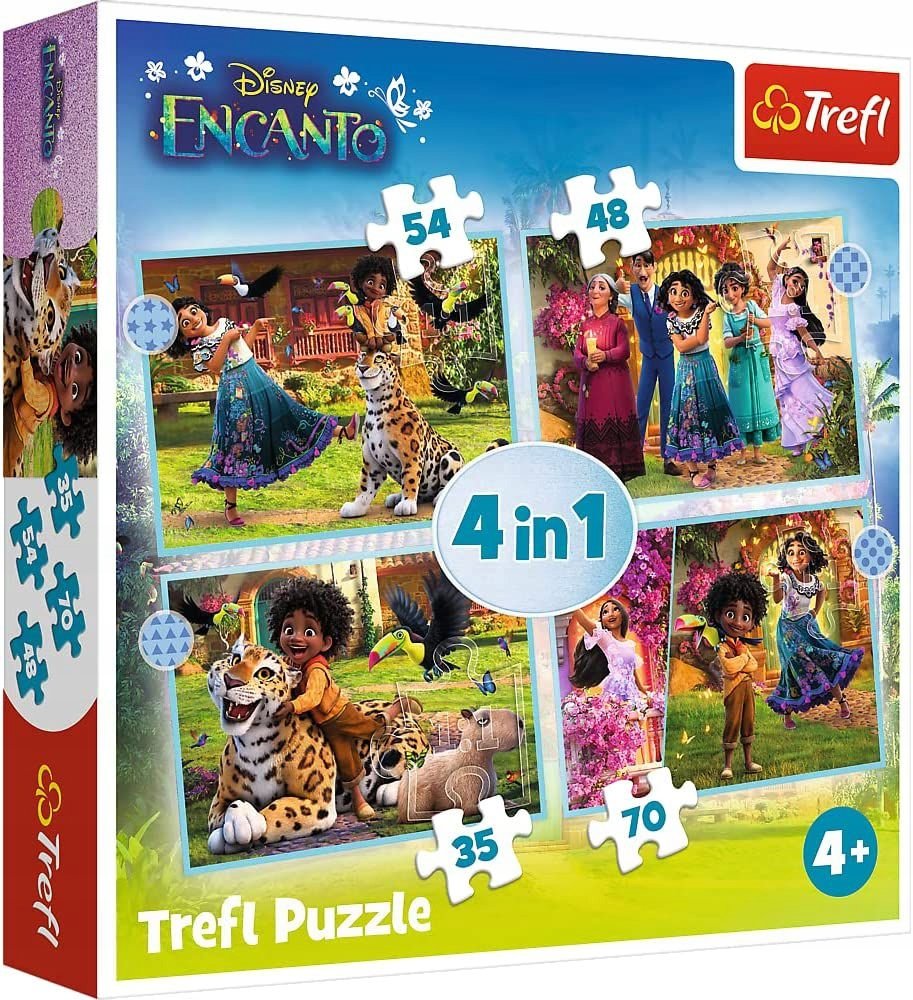 PUZZLE 4W1 NASZE MAGICZNE ENCANTO. DISNEY 34615 [PUZZLE] - Inna marka ...