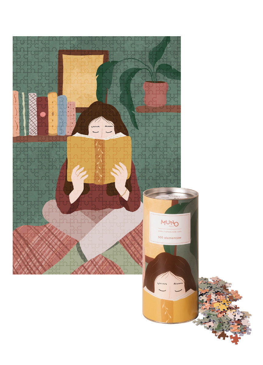 Puzzle 500 "Home Alone" by Ola Kryngiert w ozdobnej tubie - Muno Puzzle ...