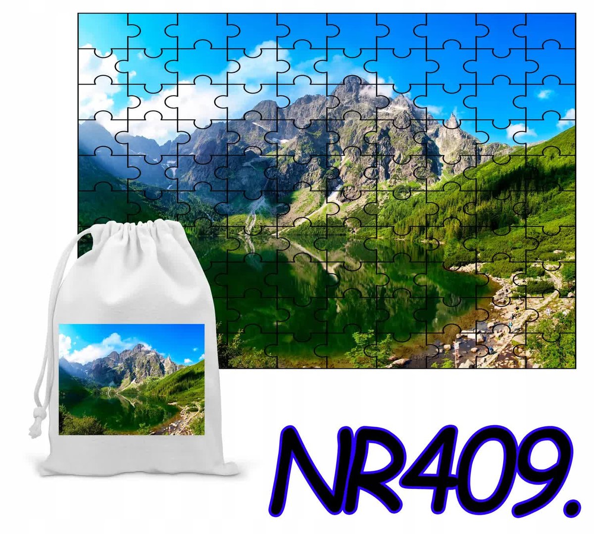 Puzzle 96 El. Układanka Krajobraz Morskie Oko Tatry + Woreczek Z ...