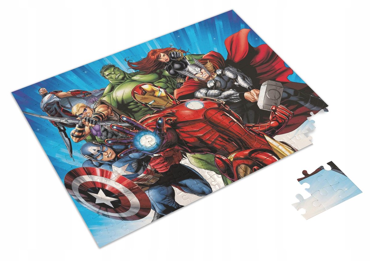 Puzzle Avengers Marvel Bohaterowie + Imię pudełko A3 252 el. #5 - Atram ...