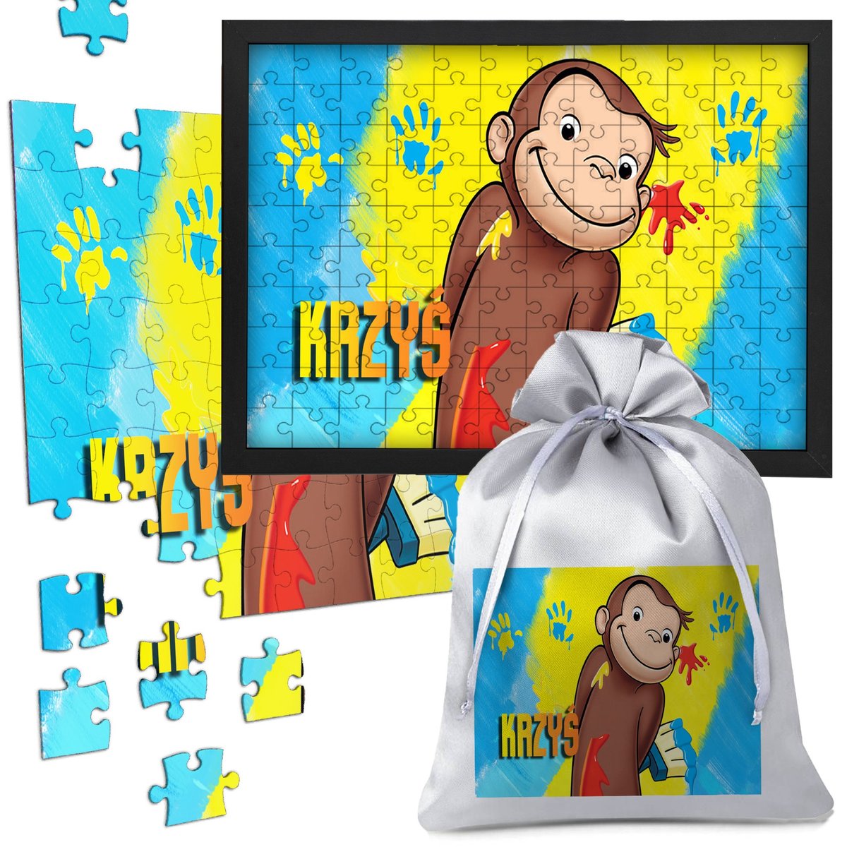 PUZZLE CIEKAWSKI GEORGE 120 el W RAMCE A4 PREZENT Y5 - Wyczaruj Prezent | Sklep EMPIK.COM