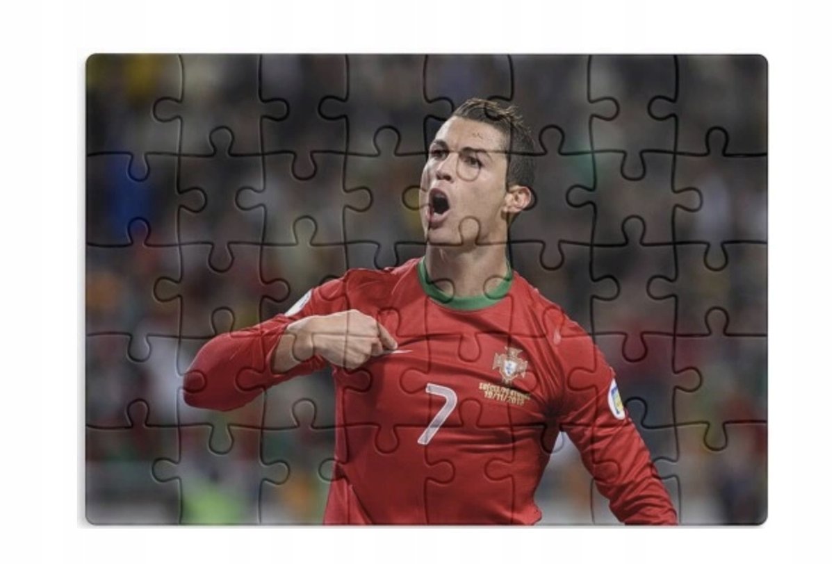 PUZZLE CRISTIANO RONALDO CR7 A3 252 el z Nadrukiem + IMIĘ #98 - Atram ...
