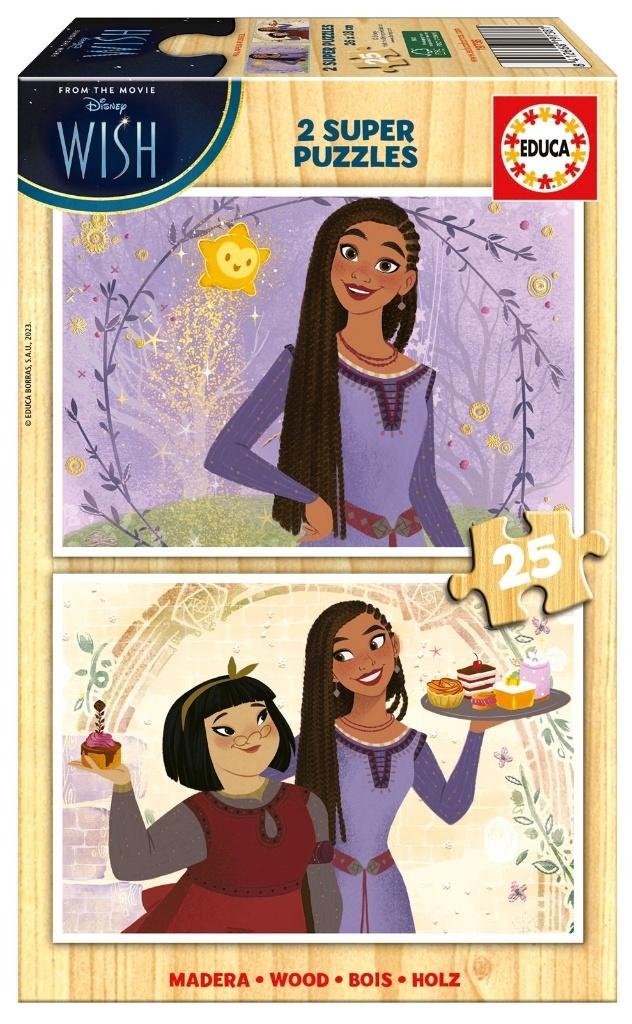 Puzzle Drewniane 2X25 Życzenie - Educa | Sklep EMPIK.COM