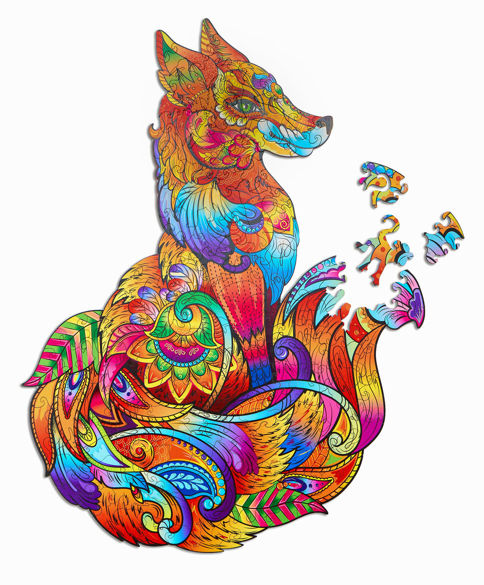 Puzzle Drewniane Uroczy Lis - Brushme | Sklep EMPIK.COM