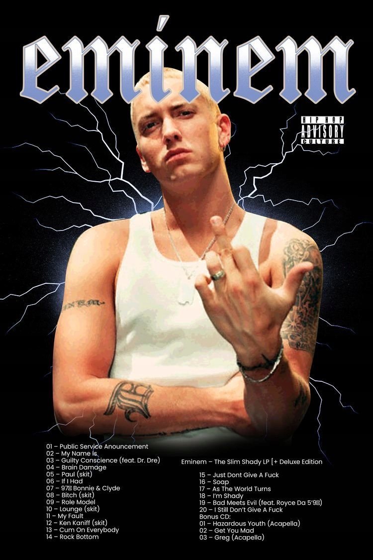 PUZZLE Eminem Rap GOD Legends Never Die + IMIĘ Pudełko 120 el. - Atram ...