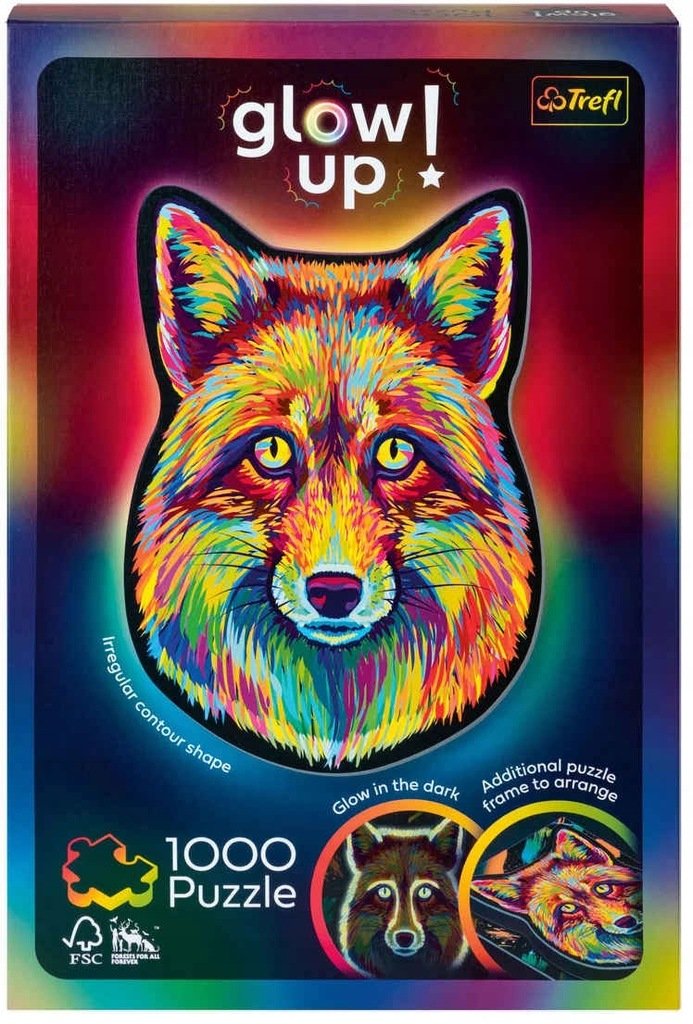 Puzzle glow up Lisek 1000 elementów - Trefl | Sklep EMPIK.COM
