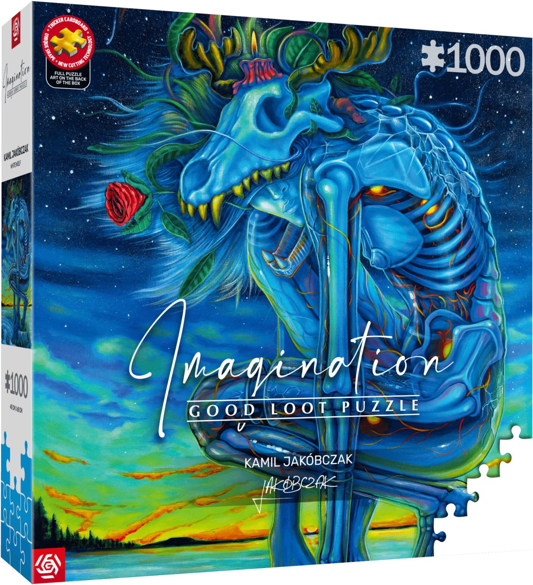 Puzzle, Good Loot, Imagination Puzzle, Kamil Jakóbczak Biały Wilk / White Wolf, 1000 el. - Good ...