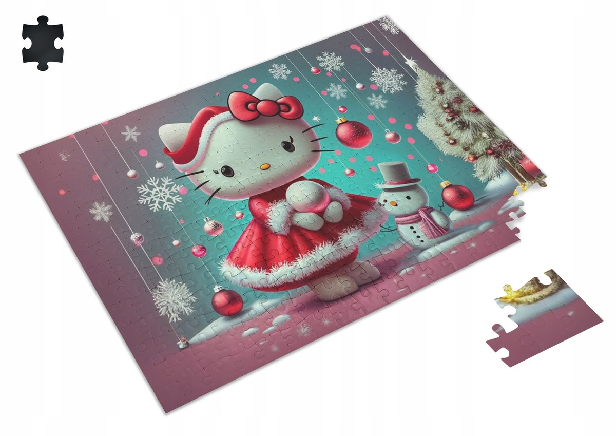 Puzzle Hello Kitty kotek A3 252 el z Nadrukiem +IMIĘ Pudełko 15 - Atram ...