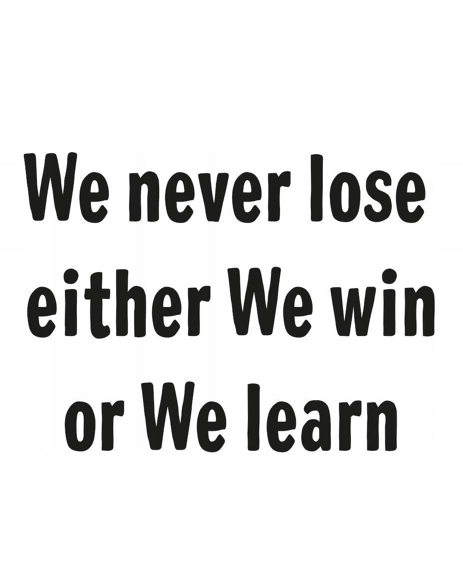 PUZZLE I never lose I either win or learn A3 252el z Nadrukiem+IMIĘ ...