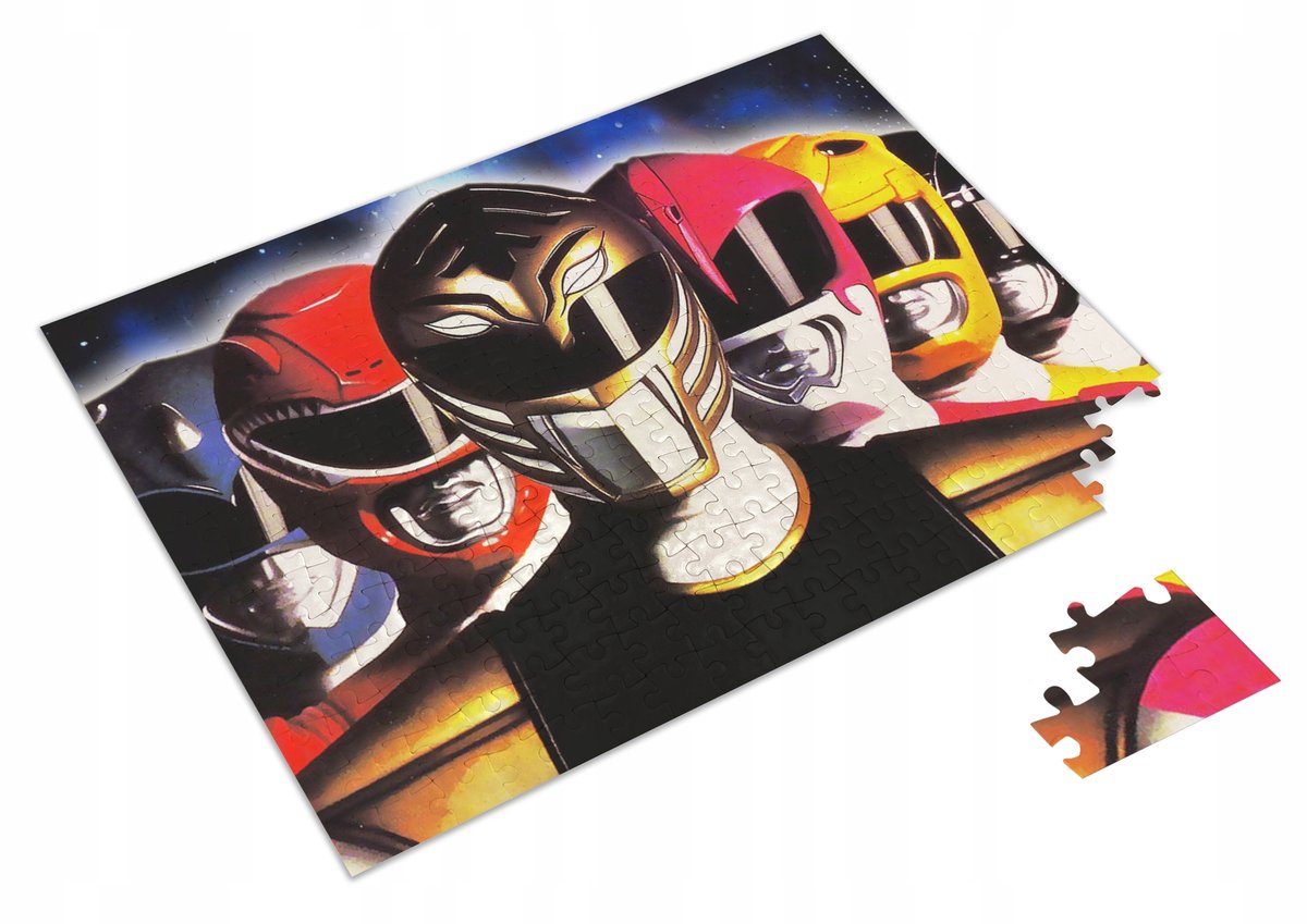 Puzzle + IMIĘ Power Rangers Prezent 96 el. - Atram | Sklep EMPIK.COM