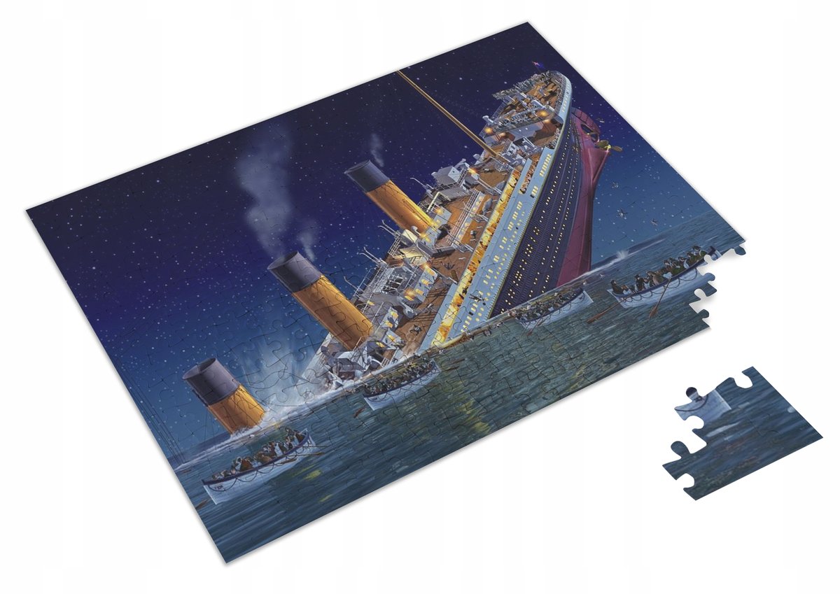 Puzzle + IMIĘ Titanic WZORY A3 252 el Prezent #3 - Atram | Sklep EMPIK.COM