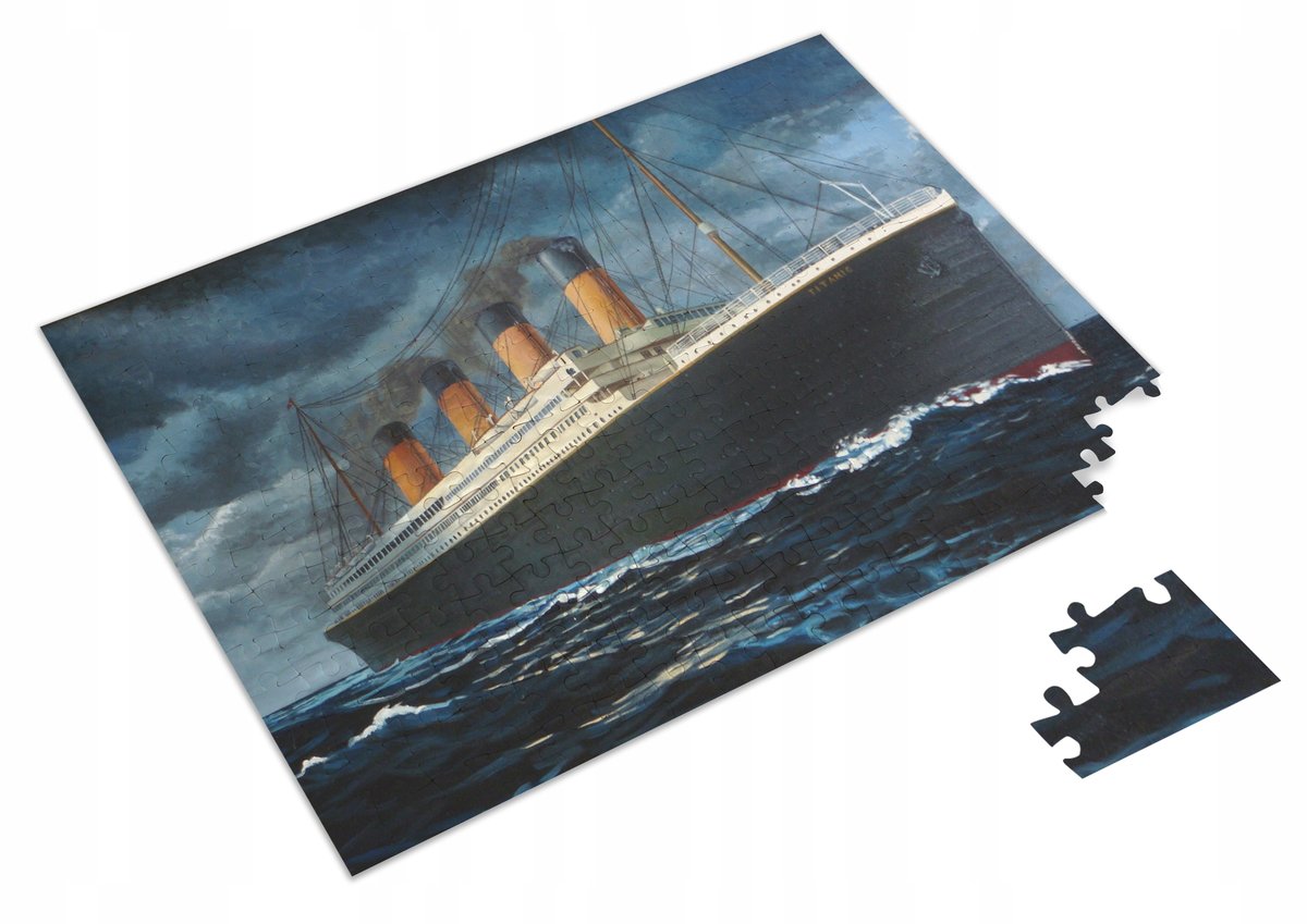 Puzzle + IMIĘ TITANIC WZORY A4 96 el Prezent #1 - Atram | Sklep EMPIK.COM