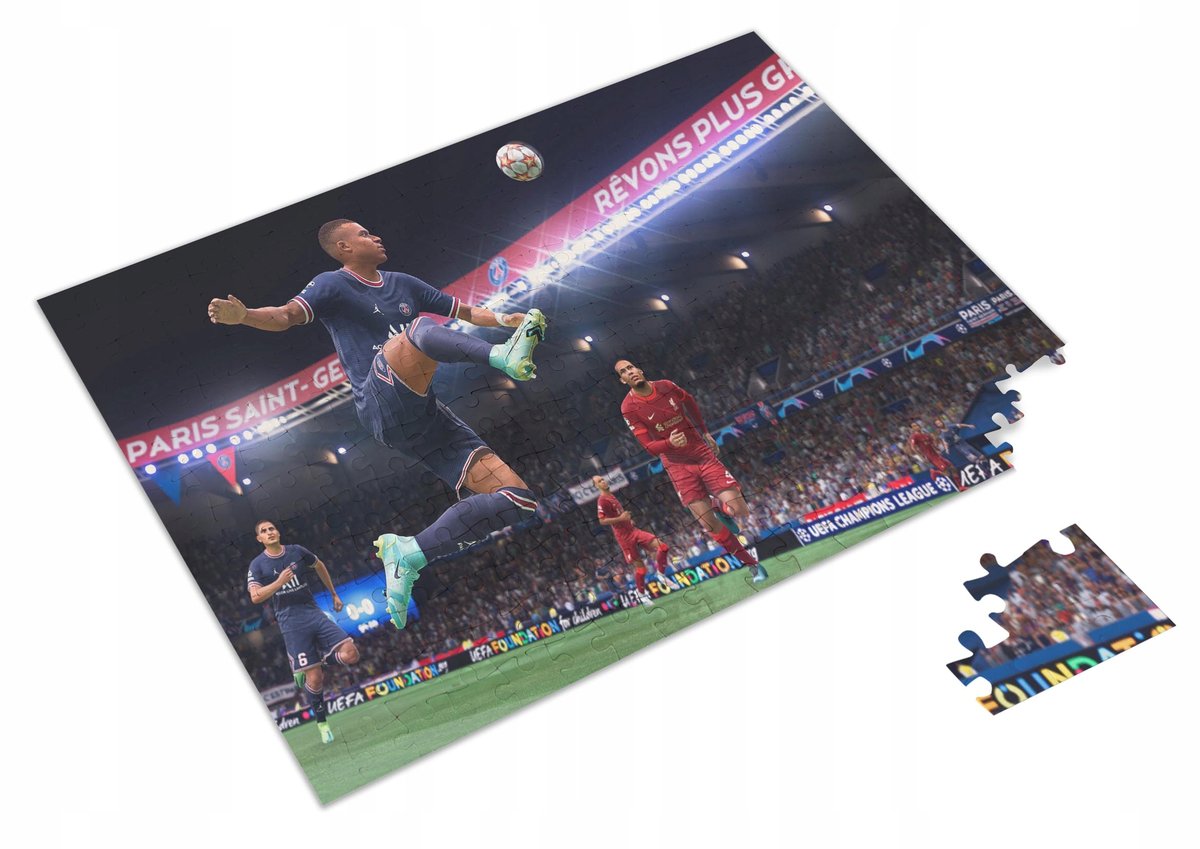 Puzzle kylian mbappe PSG Piłkarz + Imię pudełko A3 252 el. - Atram ...