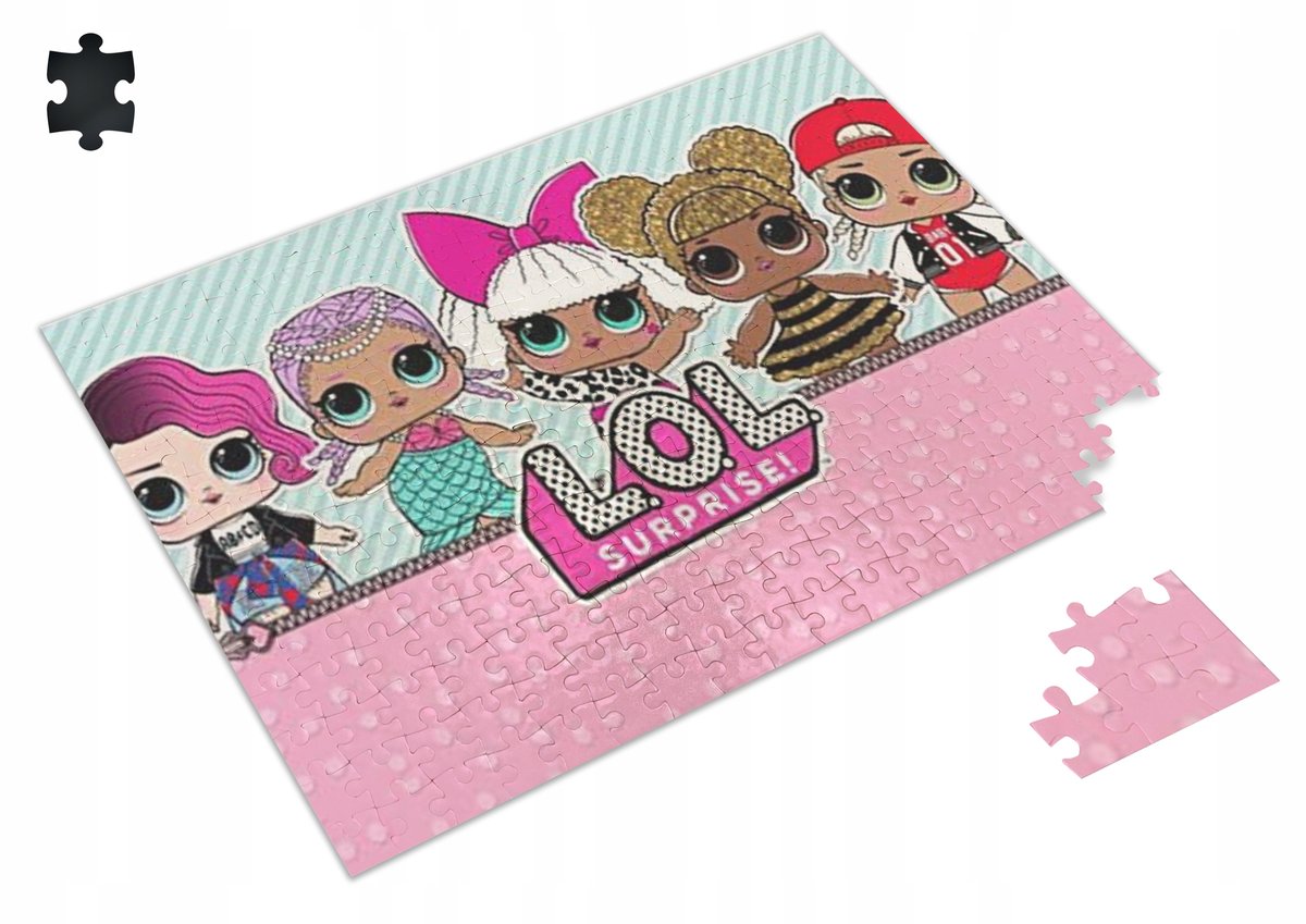 PUZZLE Lalki Surprise LOL Bajka + IMIĘ Pudełko A3 252 el. #6 - Atram ...