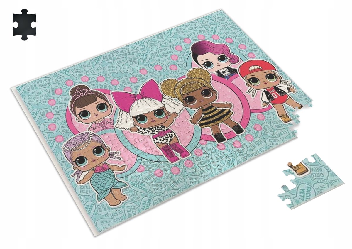 PUZZLE Lalki Surprise LOL Bajka + IMIĘ Pudełko A3 252 el. #7 - Atram ...