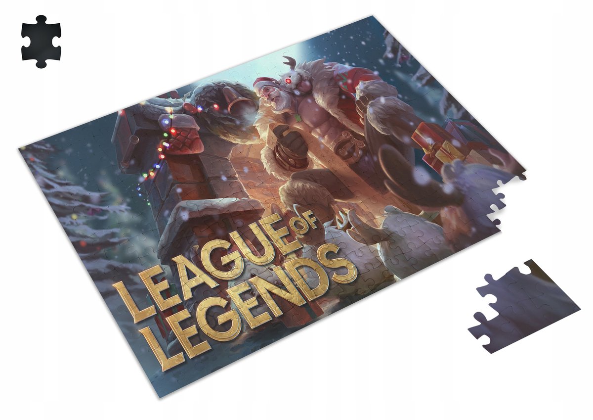 PUZZLE League Of Legends Świąteczne + IMIĘ Pudełko A3 252 el. #9 ...