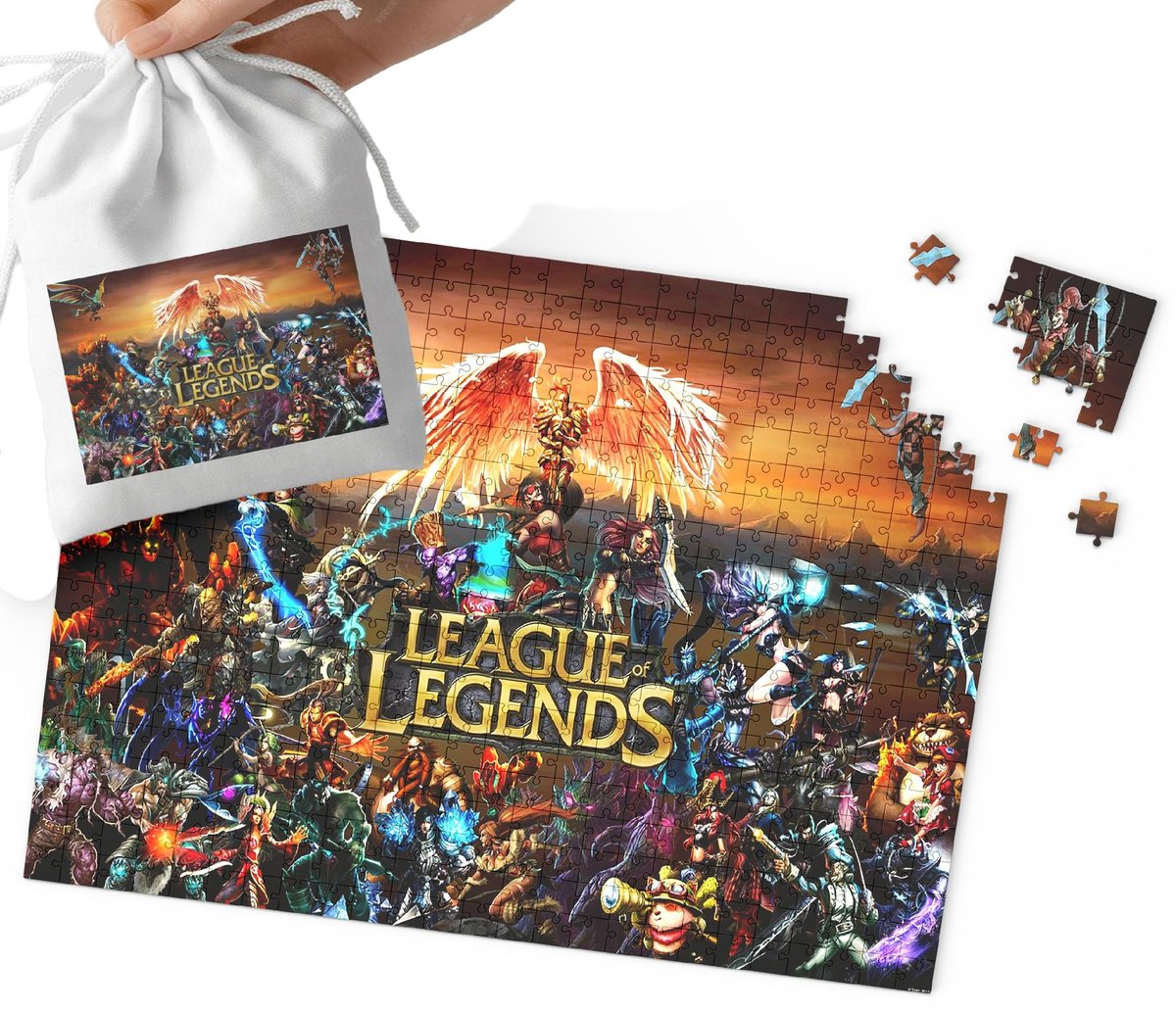 PUZZLE - League of Legends WZORY Z BAJEK I GIER DLA DZIECI 24el ...