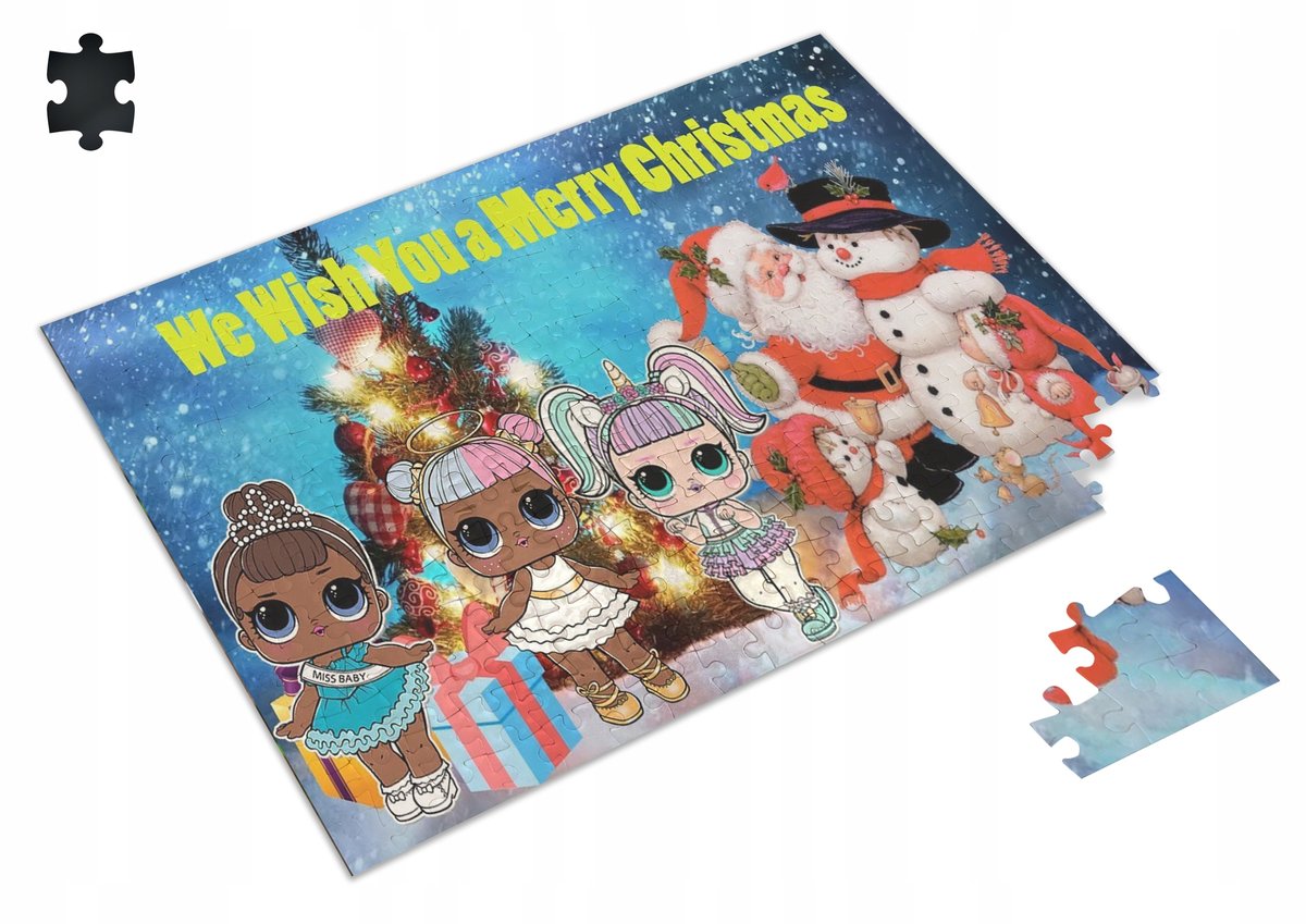 PUZZLE LOL LALKI Bajka Święta + IMIĘ Pudełko A4 120 el. #3 - Atram ...