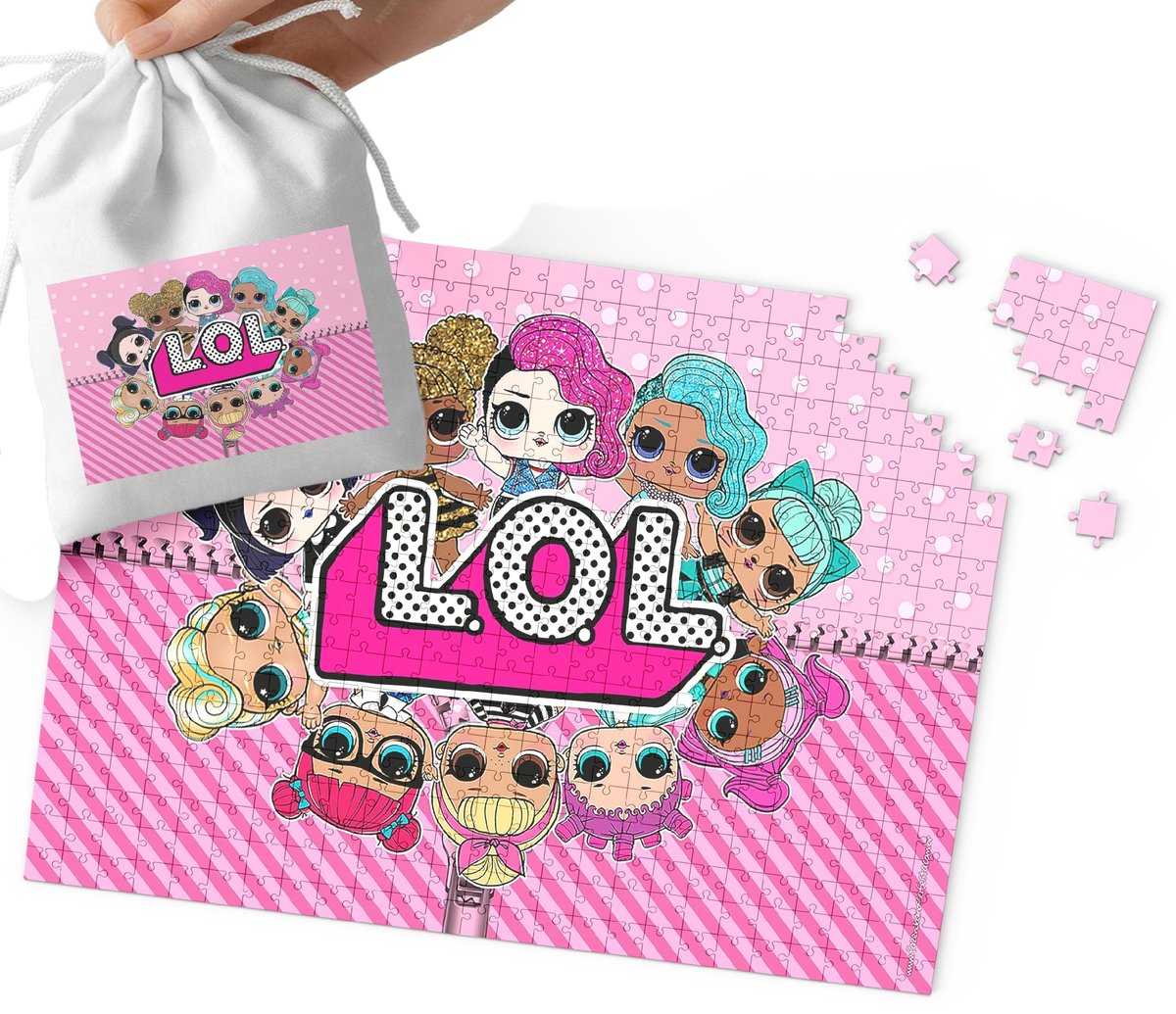 PUZZLE - LOL SURP..RISE WZORY Z BAJEK PREZENT DLA DZIECI 24el ...
