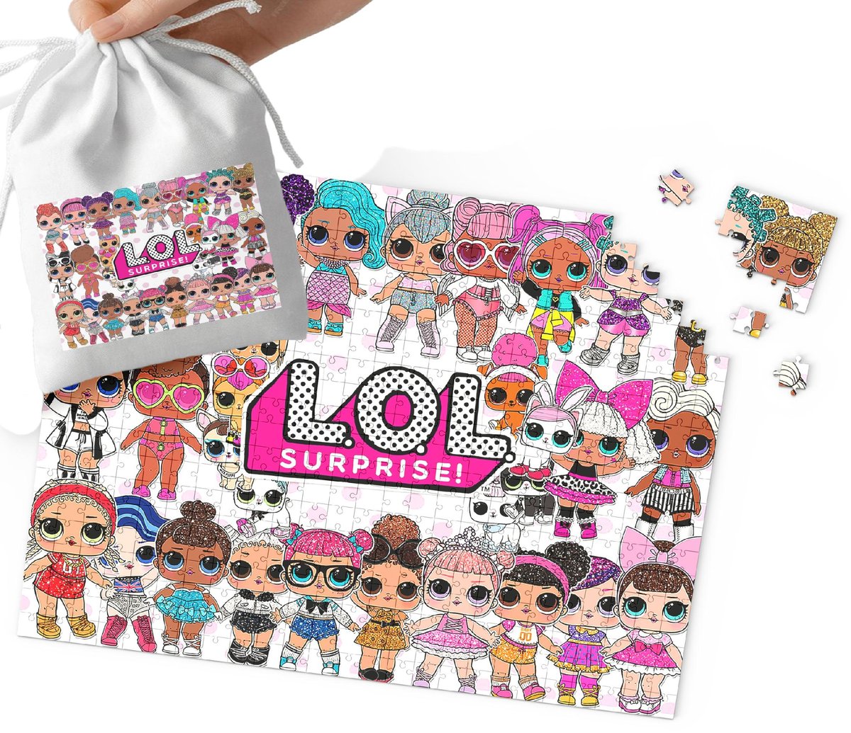 PUZZLE - LOL SURP..RISE WZORY Z BAJEK PREZENT DLA DZIECI 24el ...