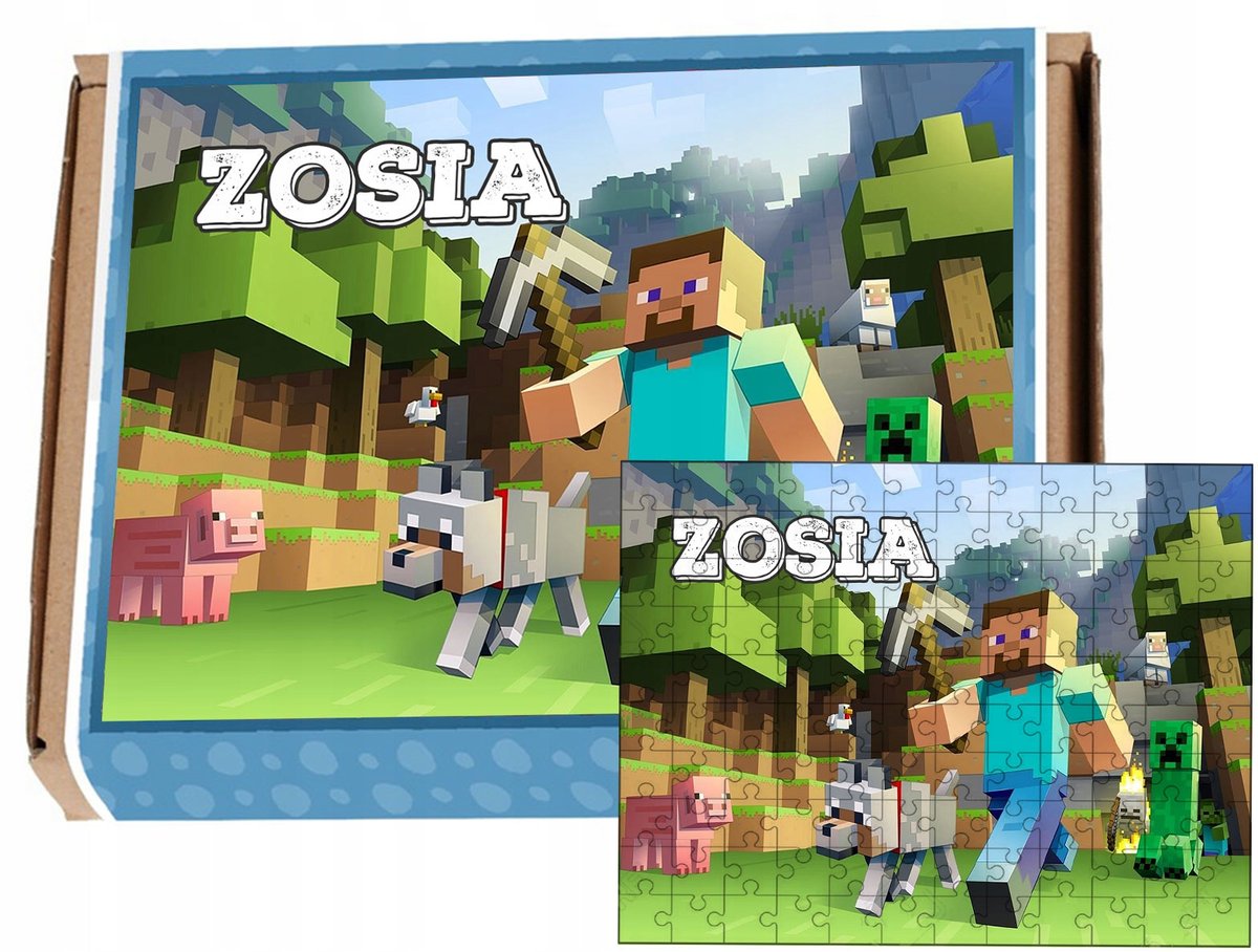 PUZZLE MINECRAFT CREEPER W PUDEŁKU 120 EL Y4 - Propaganda | Sklep EMPIK.COM