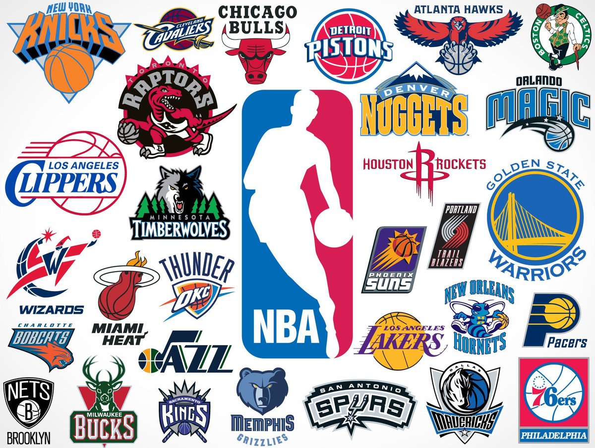 PUZZLE NBA Logo Wszystkie Drużyny TEAM + IMIĘ Pudełko 120 el. - Atram ...