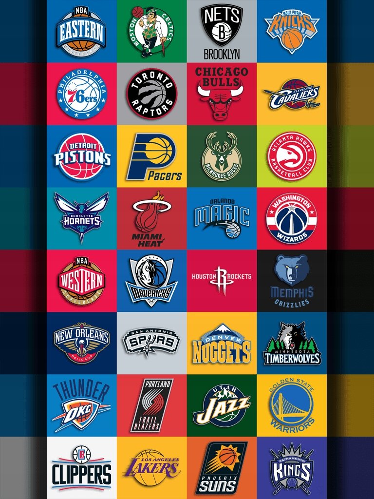 PUZZLE NBA Logo Wszystkie Drużyny TEAM + IMIĘ Pudełko 120 el. - Atram ...