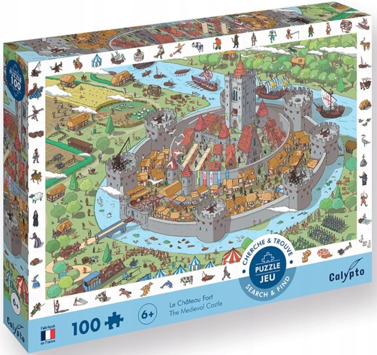 Puzzle obserwacyjne 100 Zamek Warowny Calypto +6 - Calypto | Sklep EMPIK.COM