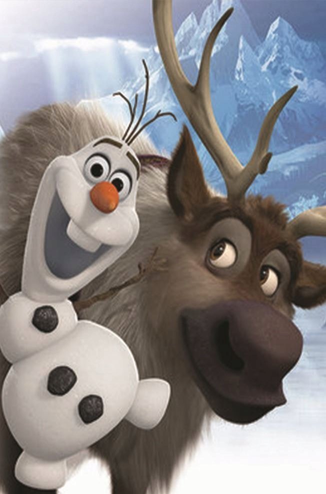 PUZZLE OLAF FROZEN Kraina Lodu Elsa Anna + IMIĘ Pudełko 120 el. - Atram ...