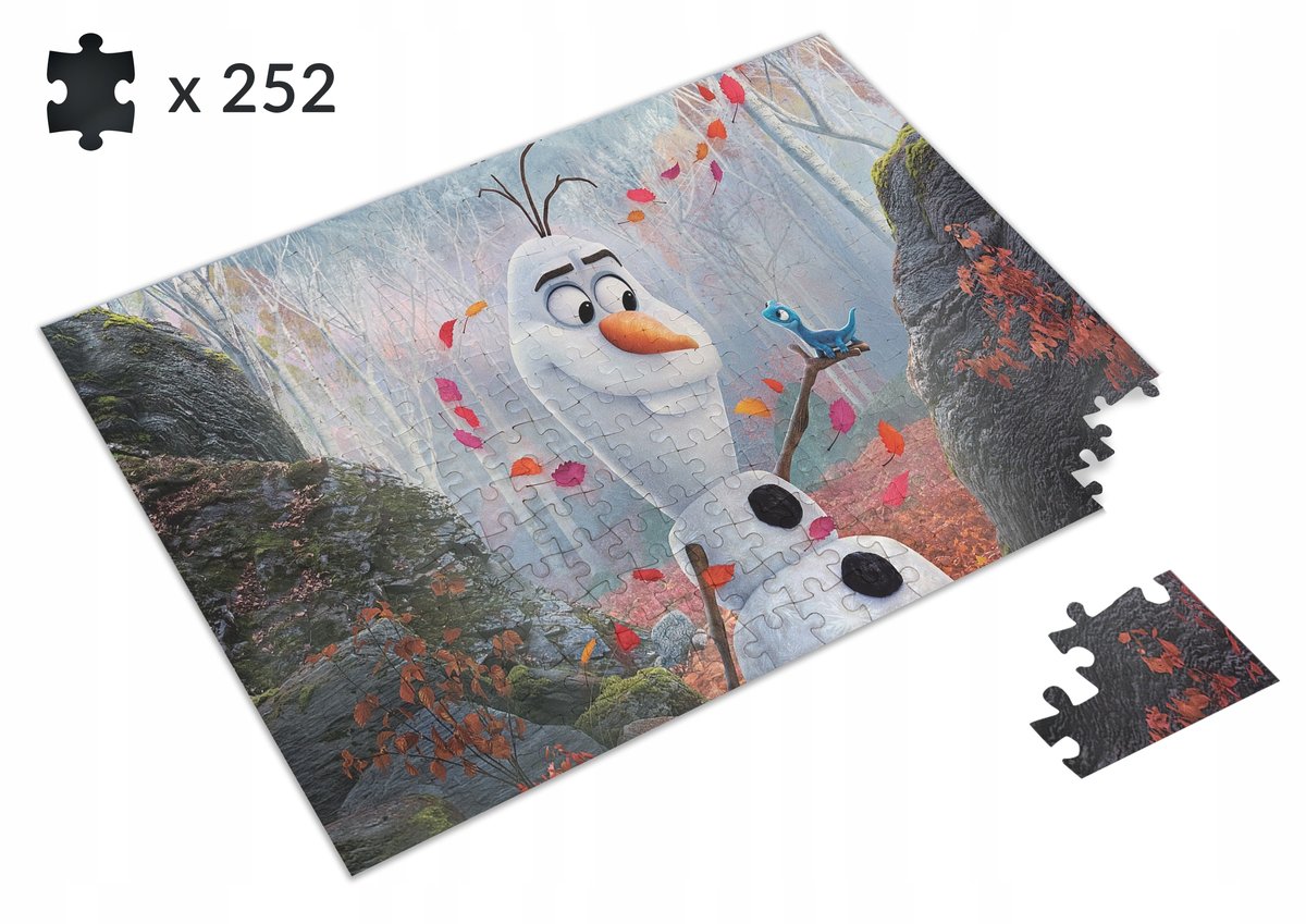 PUZZLE OLAF FROZEN KRAINA LODU +IMIĘ 252 - Atram | Sklep EMPIK.COM