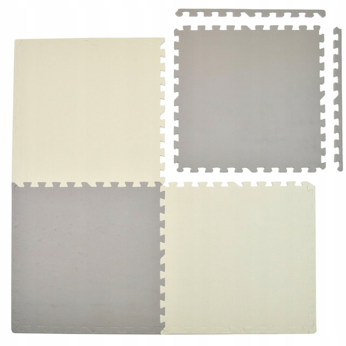 Puzzle Piankowe Mata Eva 4 Szt Jasno Szare Ciemno Szare Em1001Sz - Inna ...