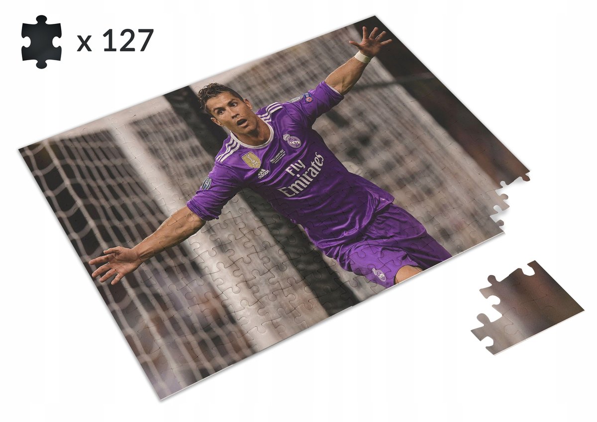 Puzzle Piłkarskie Cristiano Ronaldo Real Madryt - Atram | Sklep EMPIK.COM