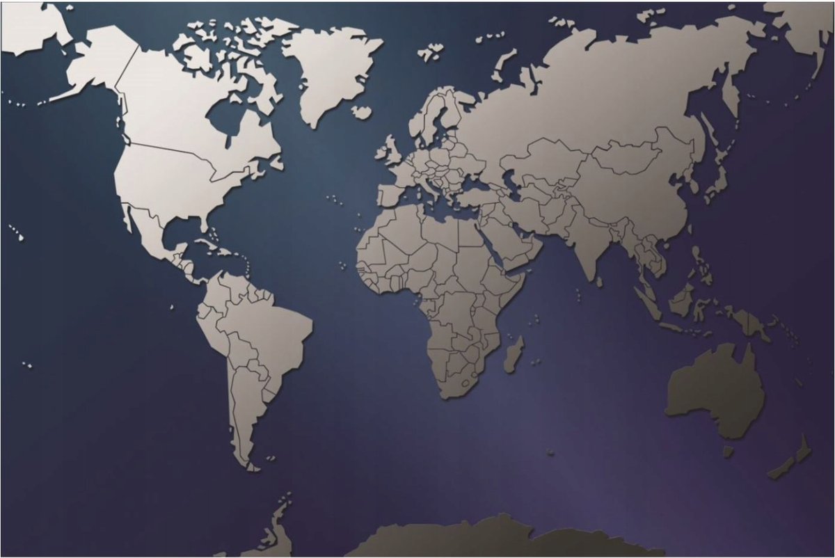 PUZZLE Polityczna Mapa Świata i Flagi A3 252 el z Nadrukiem + IMIĘ ...