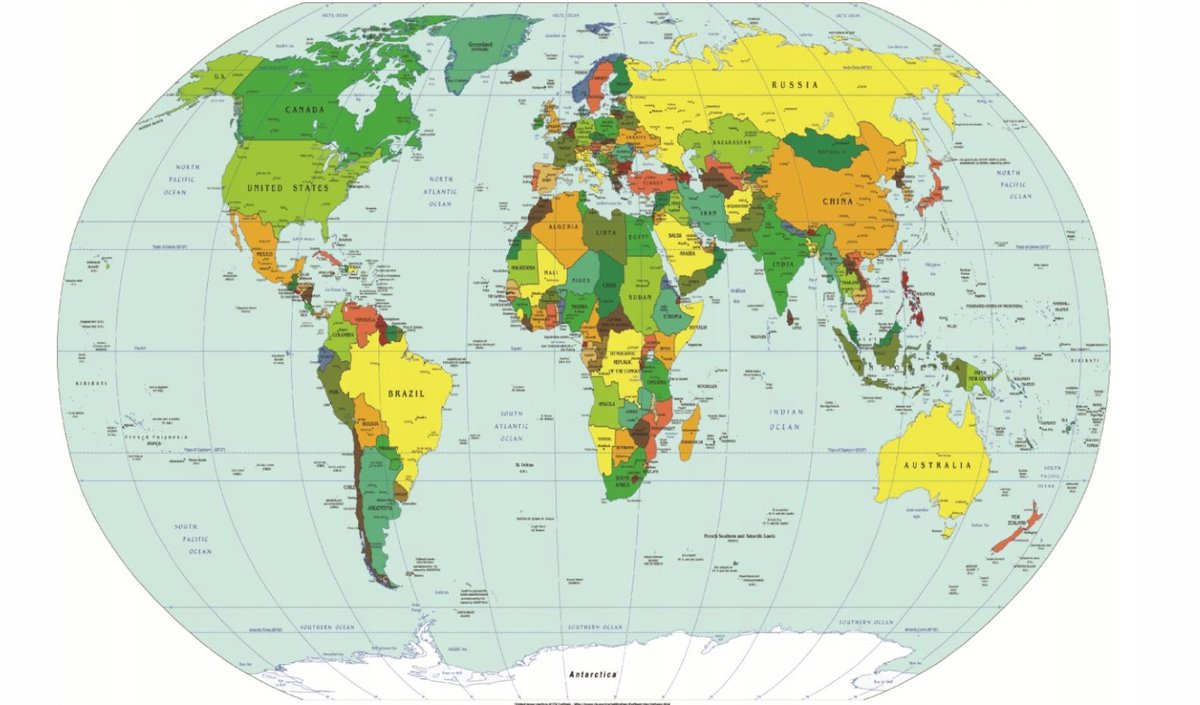 PUZZLE Polityczna Mapa Świata i Flagi + IMIĘ Pudełko 120 el. - Atram ...