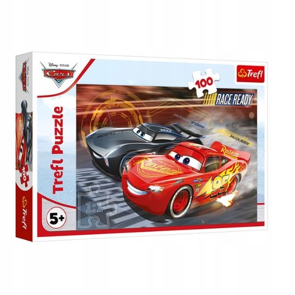 Puzzle Race Disney Cars 3 100 elementów - Trefl | Sklep EMPIK.COM