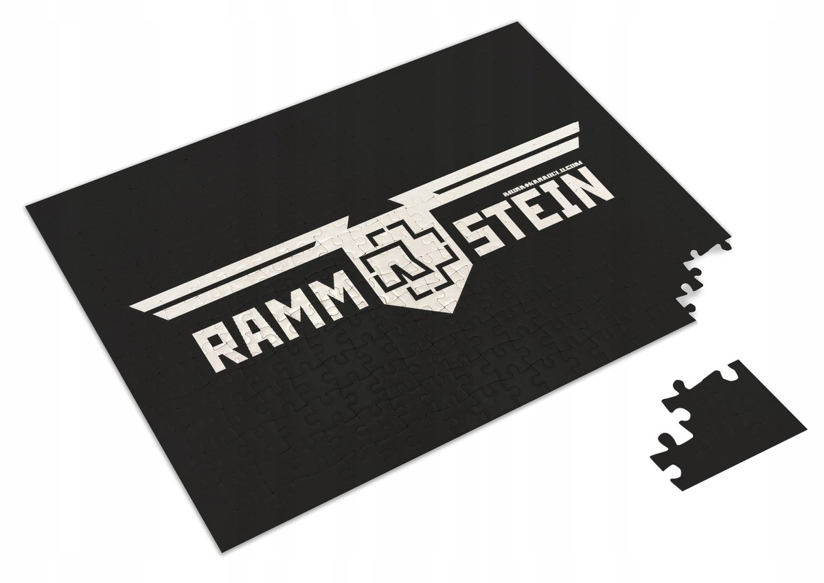 Puzzle RAMMSTEIN Zespół Hard Rock A3 252 el z Nadrukiem + IMIĘ 36 ...