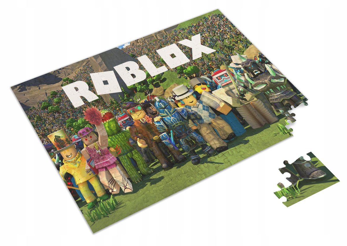 PUZZLE Roblox Gra Postacie Napis + IMIĘ Pudełko 120 el. - Atram | Sklep ...