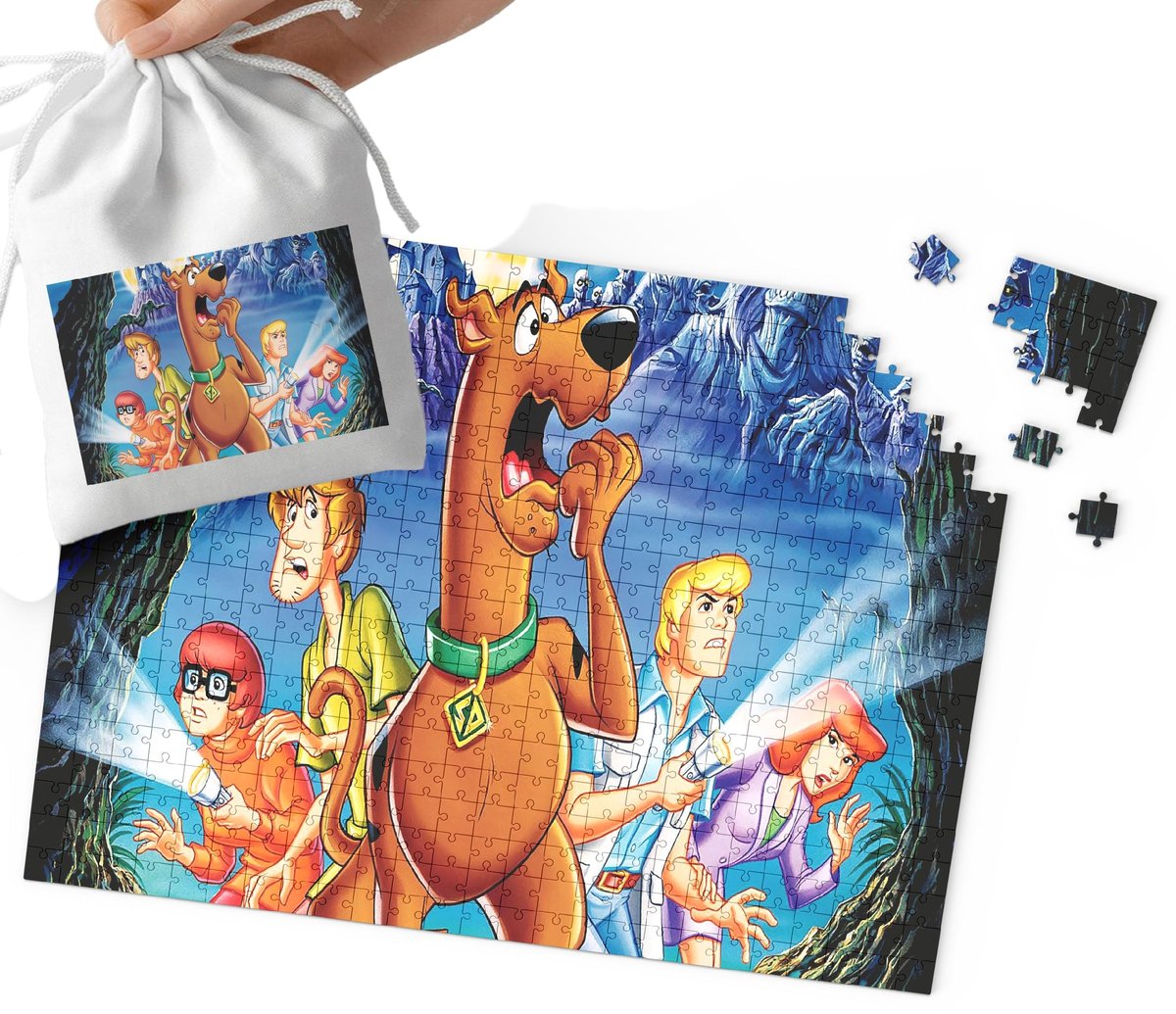 PUZZLE - Scooby Doo WZORY Z BAJEK I GIER PREZENT DLA DZIECI 110EL ...