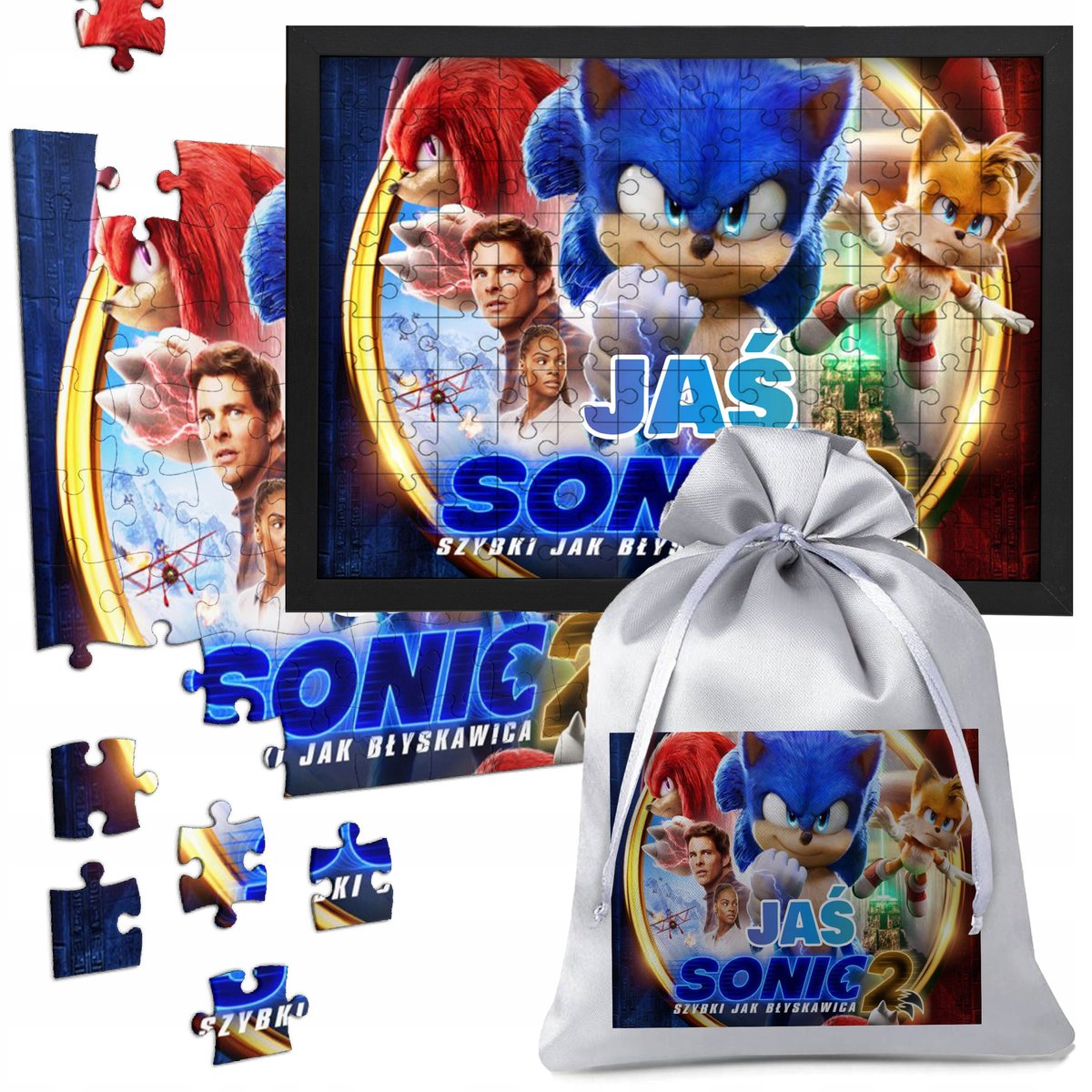 PUZZLE SONIC 120 el W RAMCE A4 PREZENT DLA DZIECKA DZIECKO UPOMINEK Y4 - Wyczaruj Prezent ...