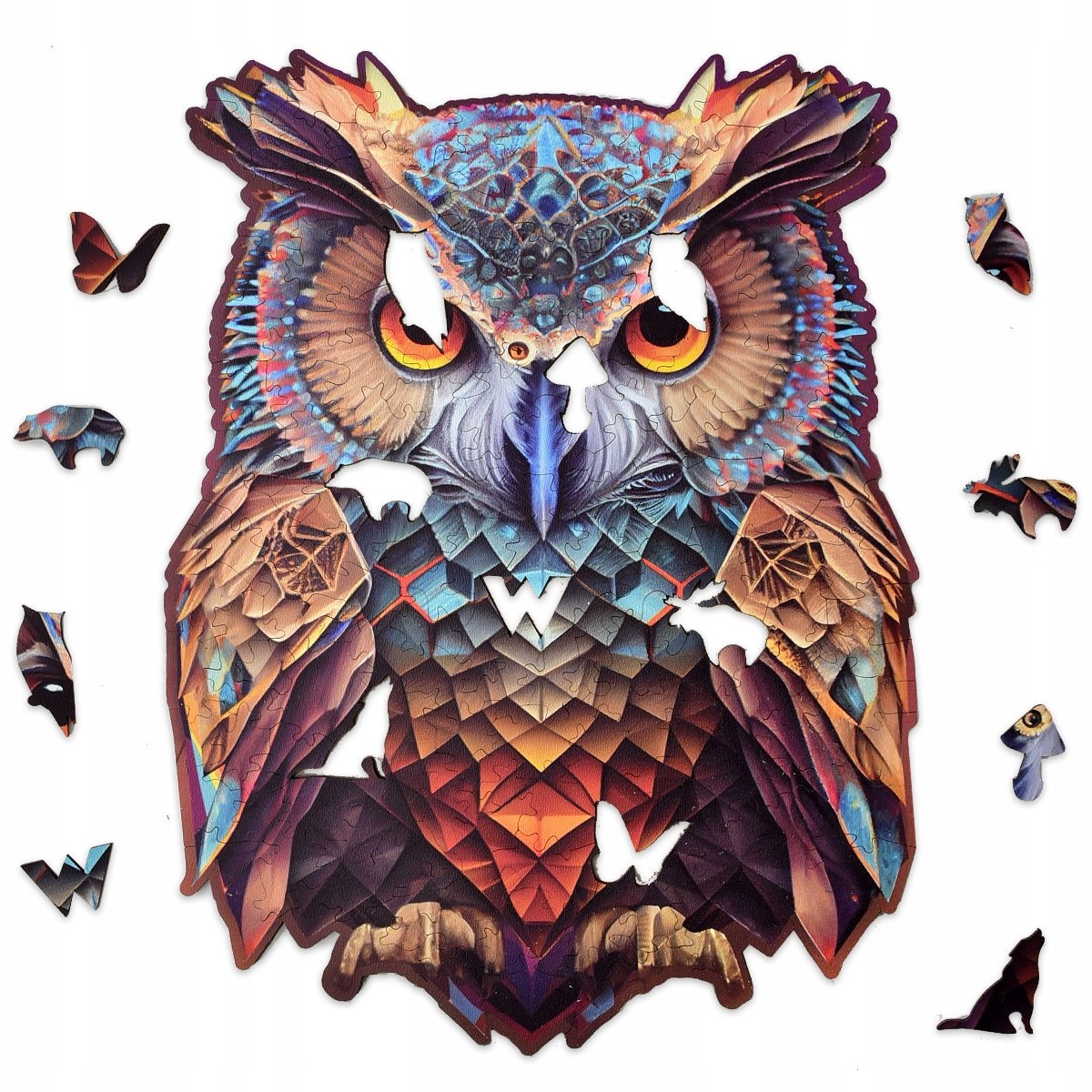 Puzzle Sowa 140 elementów trudne Puzzle Drewniane Sowa L - Wood You Do | Sklep EMPIK.COM