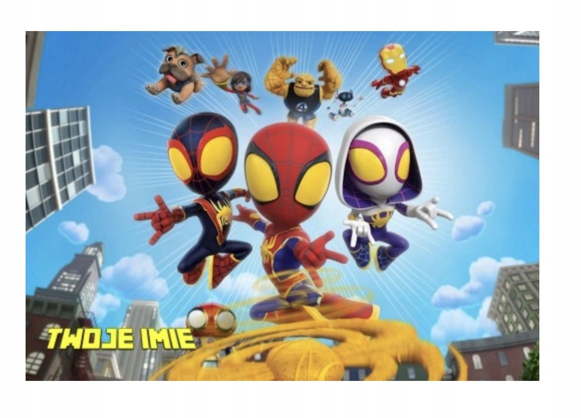 Puzzle SPIDEY MINI SPIDERMAN BAJKA A3 252 el z Nadrukiem + IMIĘ Pudełko ...