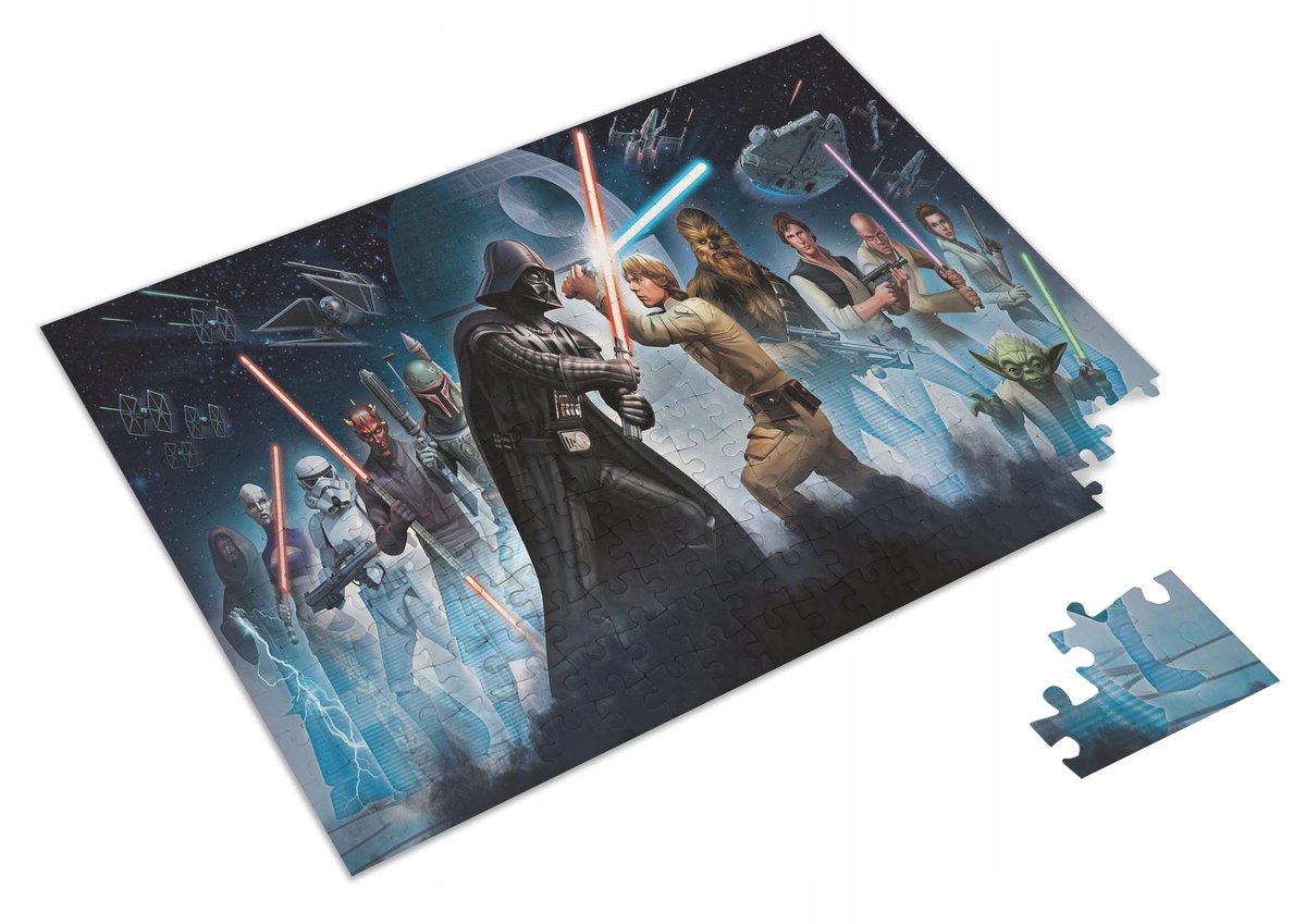 PUZZLE Star Wars Gwiezdne Wojny Darth Vader + IMIĘ Pudełko 120 el ...