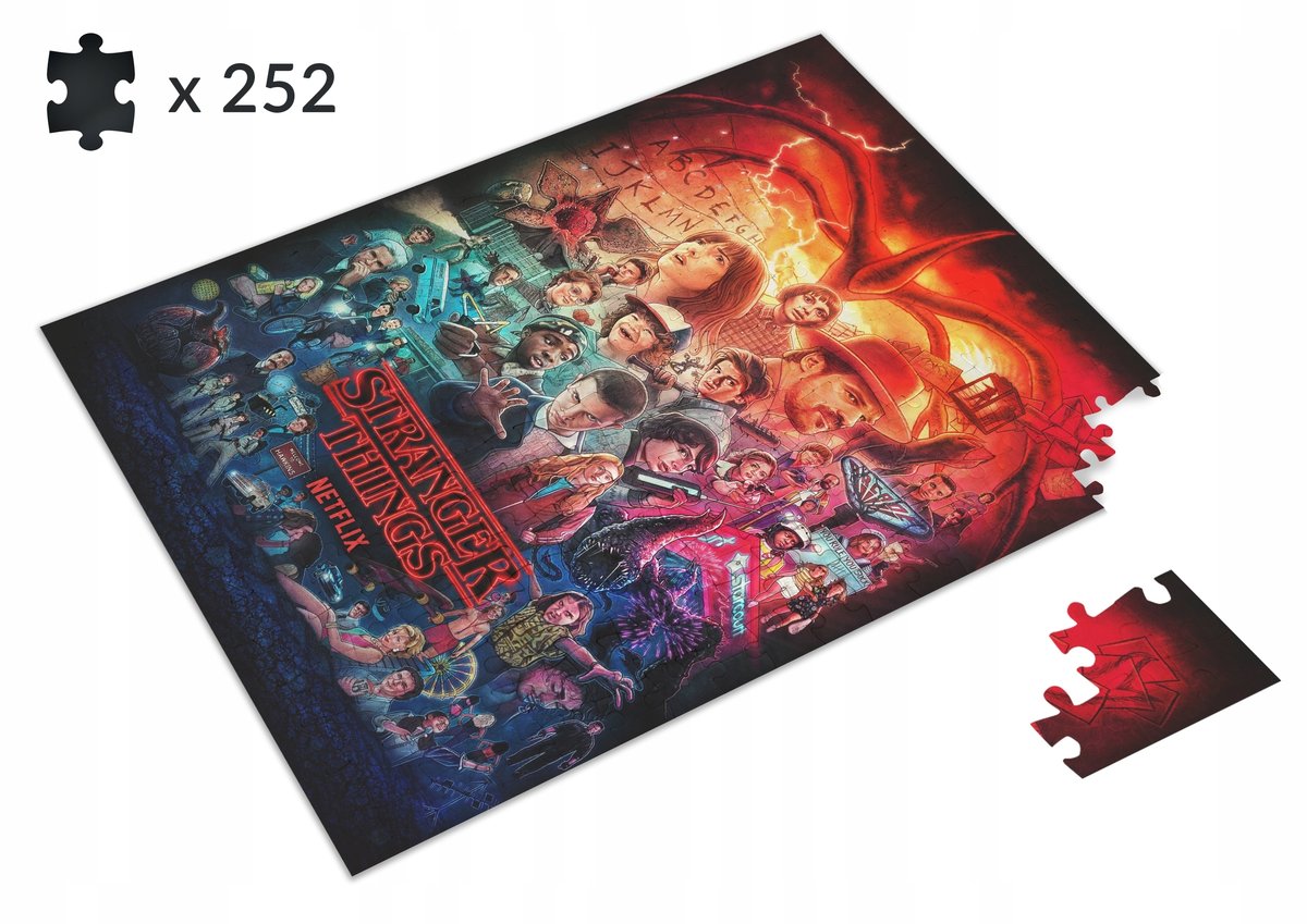 PUZZLE STRANGER THINGS 4 252 EL. SERIAL NETFLIX - Atram | Sklep EMPIK.COM