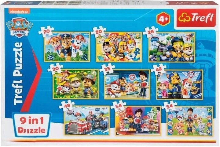 Puzzle Trefl 9w1 Psi Patrol 327 elementów 9in1 90370 - Trefl | Sklep EMPIK.COM