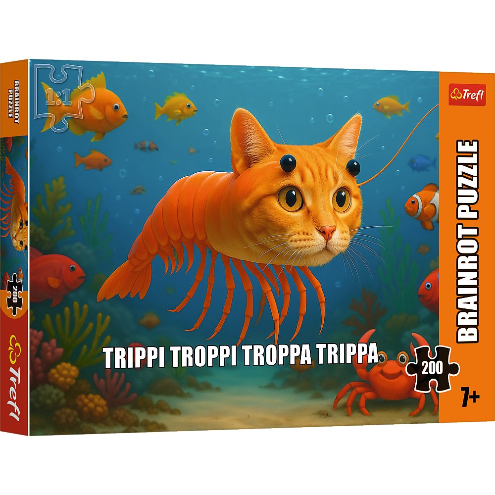 Puzzle, Trefl, BrainRots Trippi Troppi Troppa Trippa, 200 el. - Trefl ...