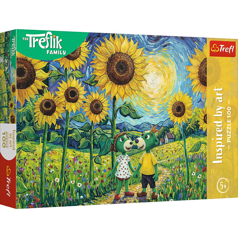 Puzzle, Trefl, Inspired By Art, Spacer wśród słoneczników, 100 el ...