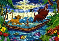Puzzle Układanka 110 el :Król Lew Timon Pumb + Woreczek Z Nadrukiem ...