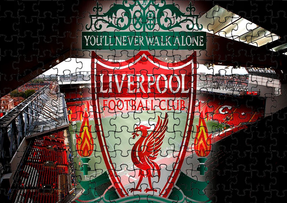 Puzzle Układanka 110 el : Liverpool + Woreczek Z Nadrukiem - bez marki ...