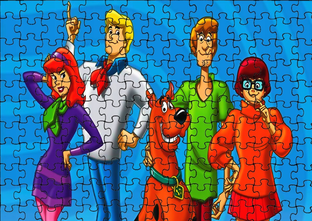 Puzzle Układanka 110 el : Scooby Doo + Woreczek Z Nadrukiem - bez marki ...