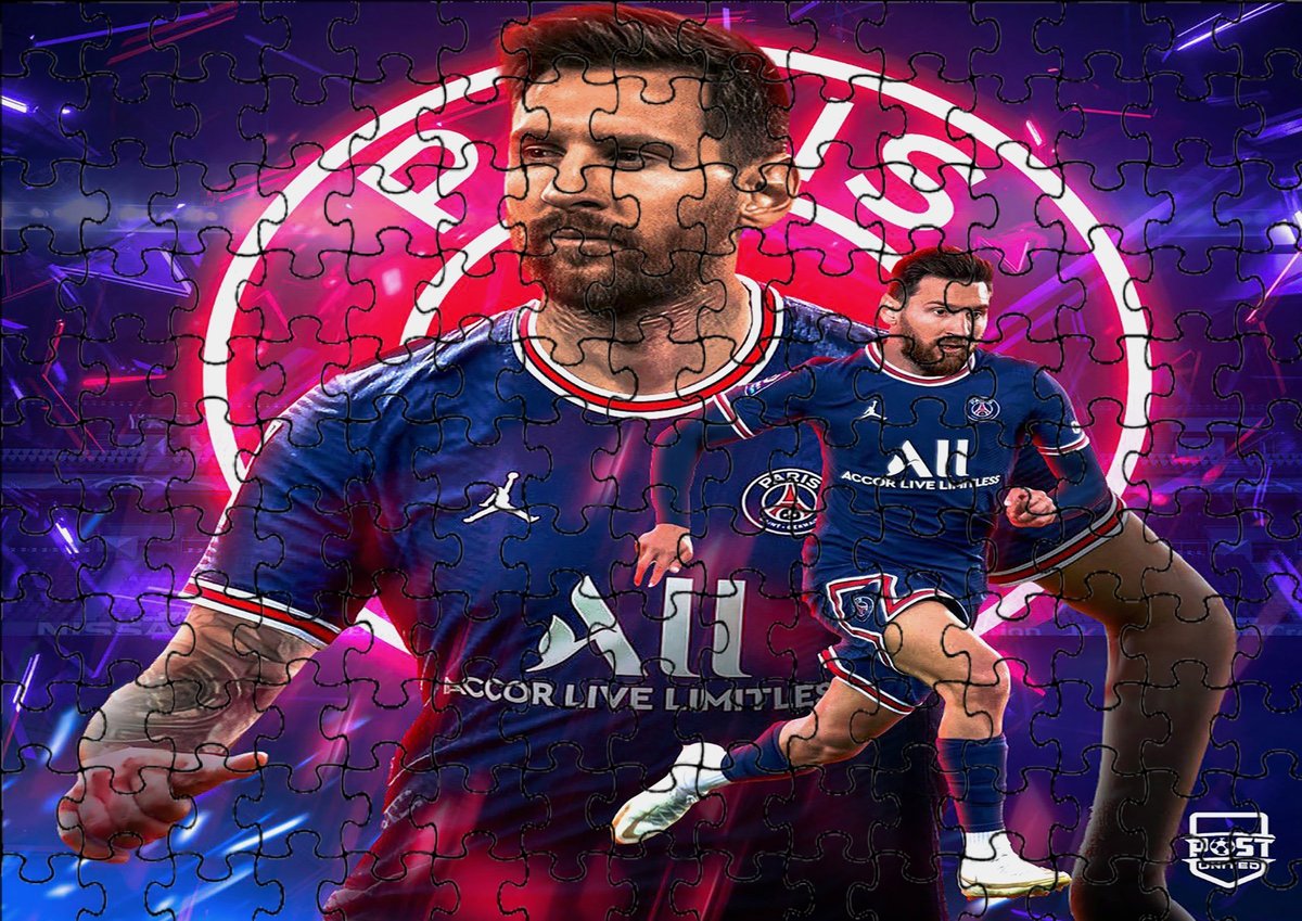 Puzzle Układanka 120 el : Psg Messi + Woreczek Z Nadrukiem - bez marki | Sklep EMPIK.COM